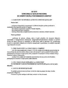 Regulament – Concursurile Comper